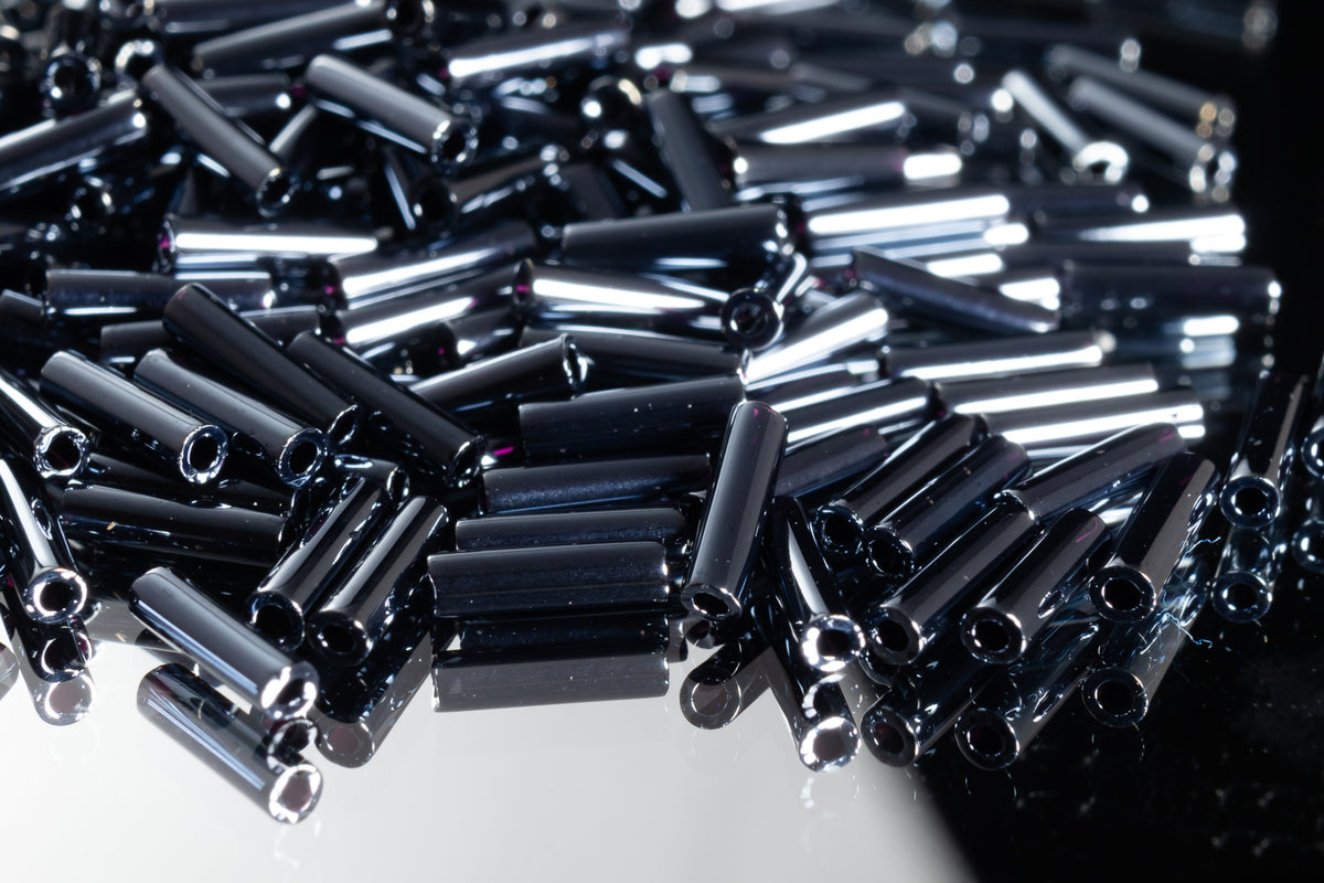 3mm Gunmetal Miyuki Smooth Bugle (8.5 Gm, 125 Gm, 250 Gm) – General Bead