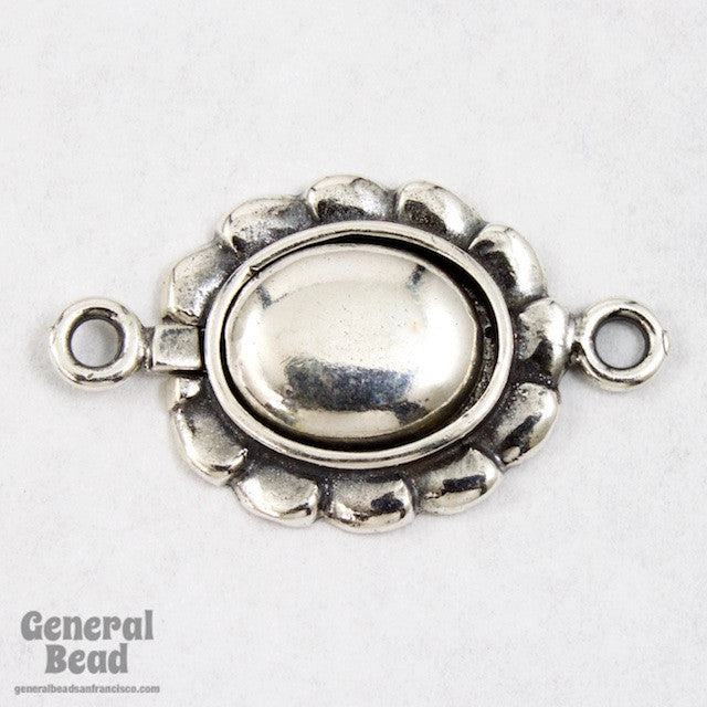 15mm Sterling Silver Oval Bracelet Clasp #BSR053 – General Bead