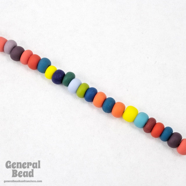 6/0 Matte Opaque Multi-Color Seed Bead (20 Gm, 1/2 Kilo) #CSB239 ...