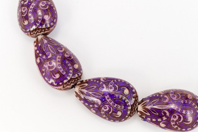 15mm x 23mm Fancy Flame Teardrop Mood Bead #MOOD24 – General Bead