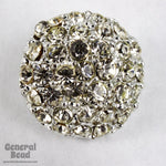 18mm Round Pave´ Rhinestone Button #RBA019 – General Bead