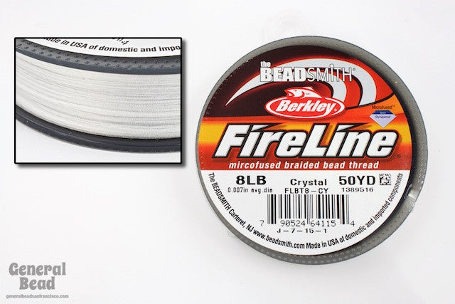 8 Lb. Crystal White Fireline 50 Yard Roll #WRK011 – General Bead
