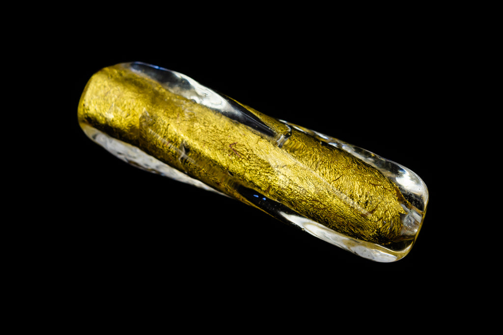 8mm x 28mm Vintage Venetian Gold Lined Crystal Twist Bead #XVB001 ...